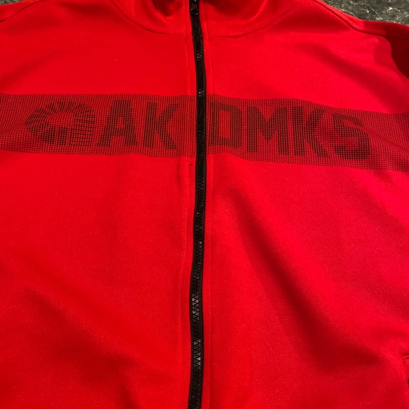 Akademiks | Shirts | Akademiks Red Black Zip Up Sweatshirt Size Xxl ...